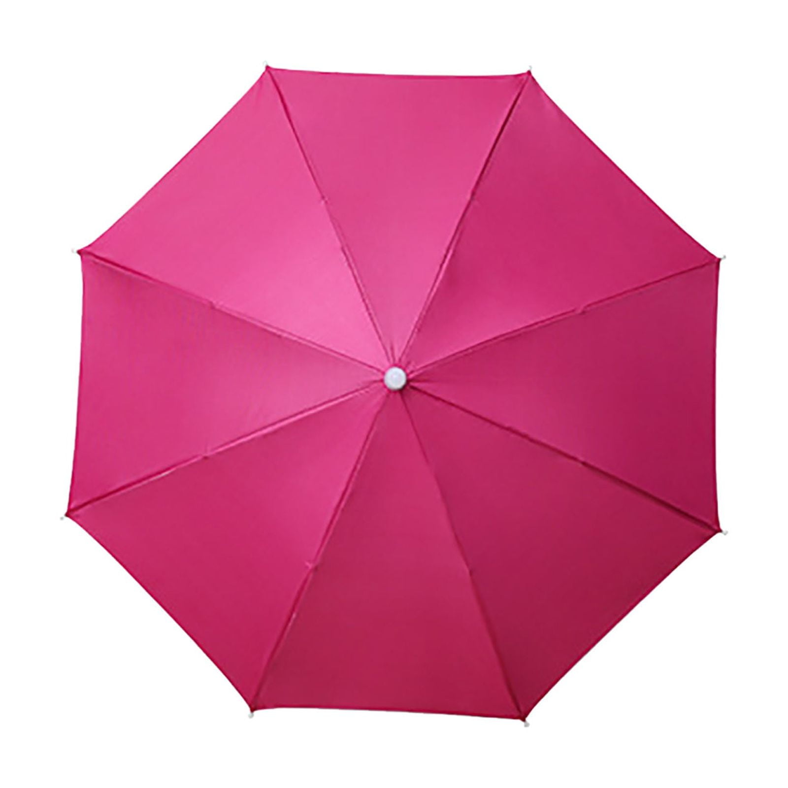 Head Worn Umbrella Hat Hands Free Sun Rain Protection for Outdoor Activities Fishing Golf ...