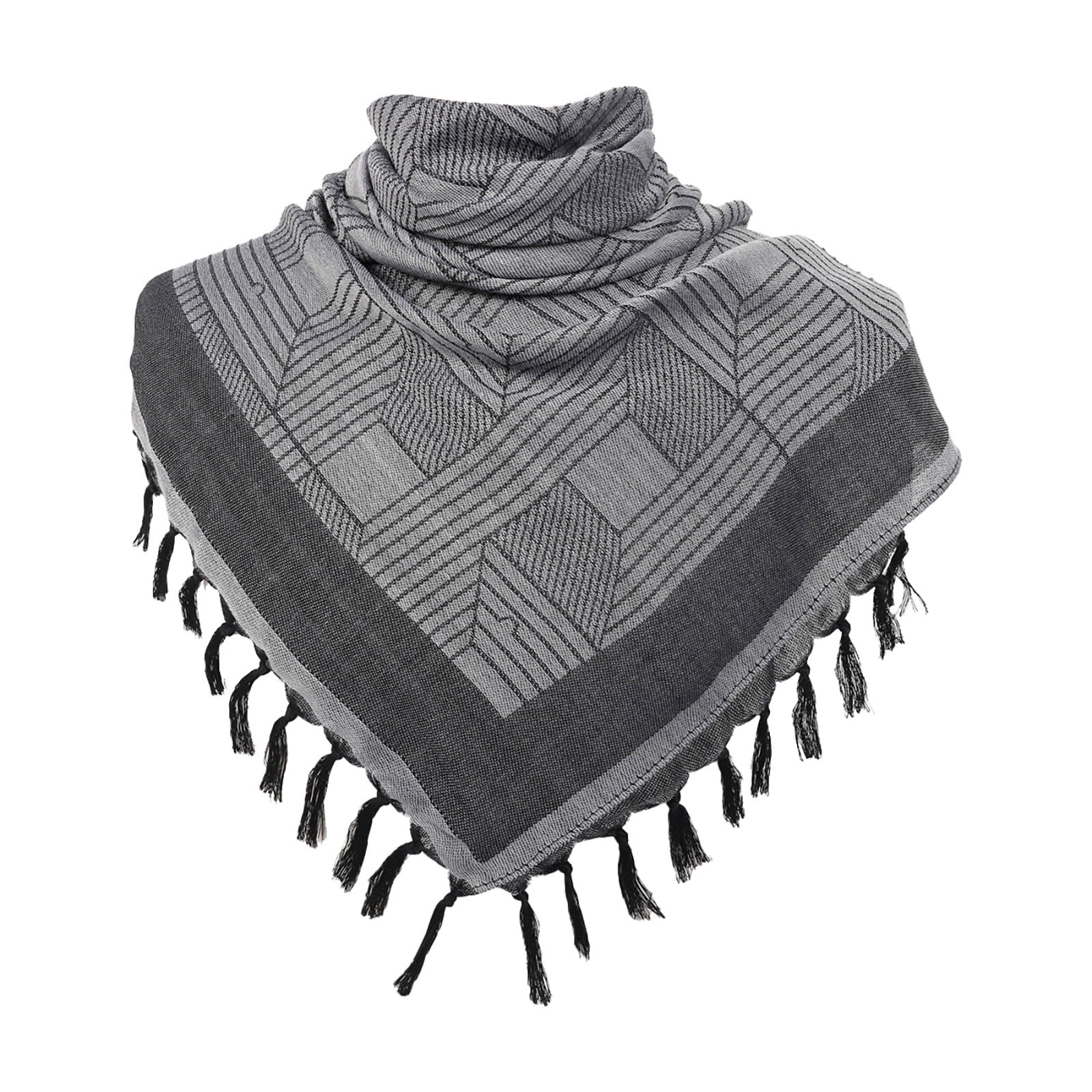 Fimkaul Head Wraps for Women Scarf Keffiyeh Hatta Wide With Tassels ...