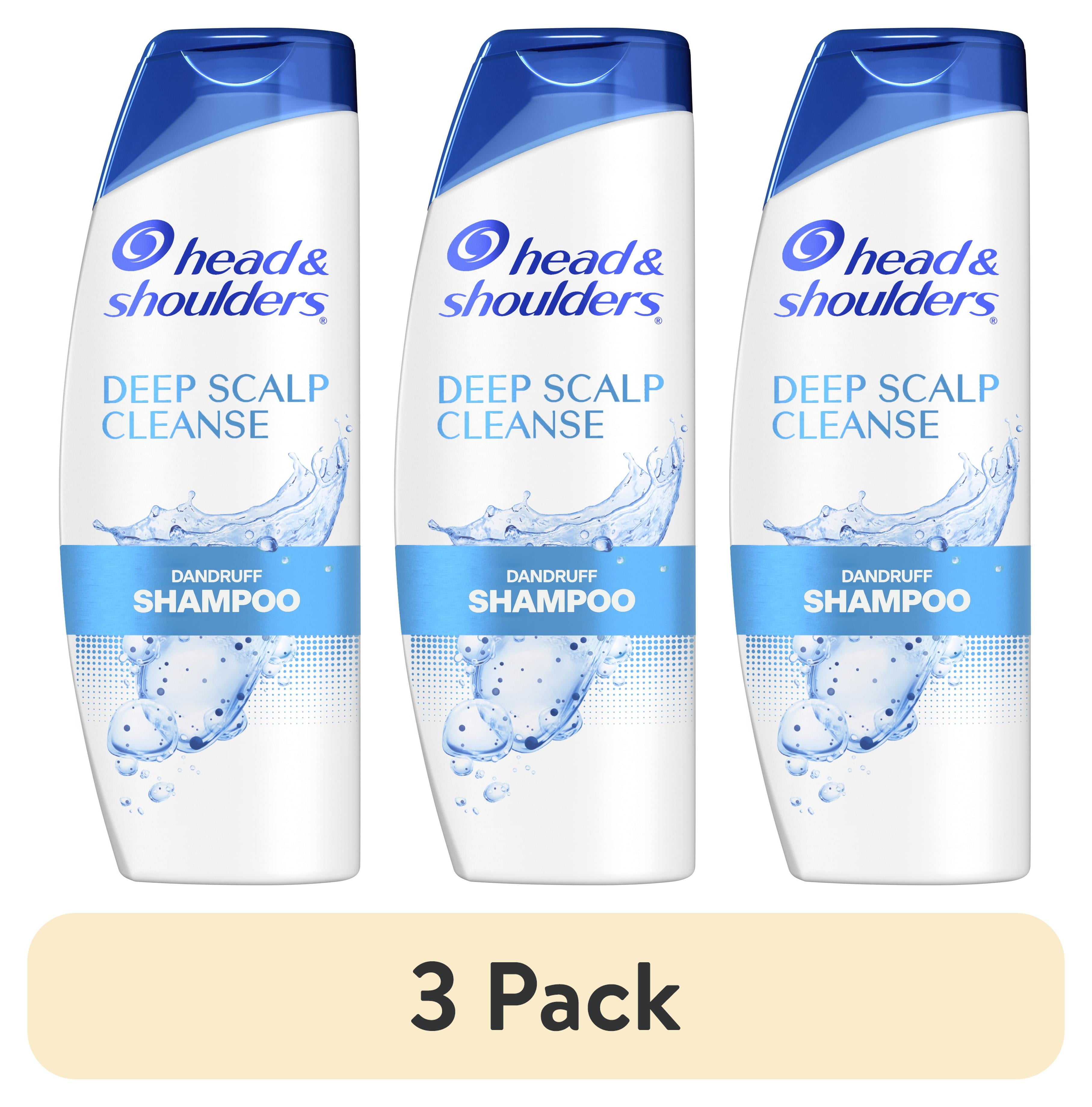 (3 pack) Head and Shoulders Dandruff Shampoo, Deep Scalp Cleanse, 12.5 ...