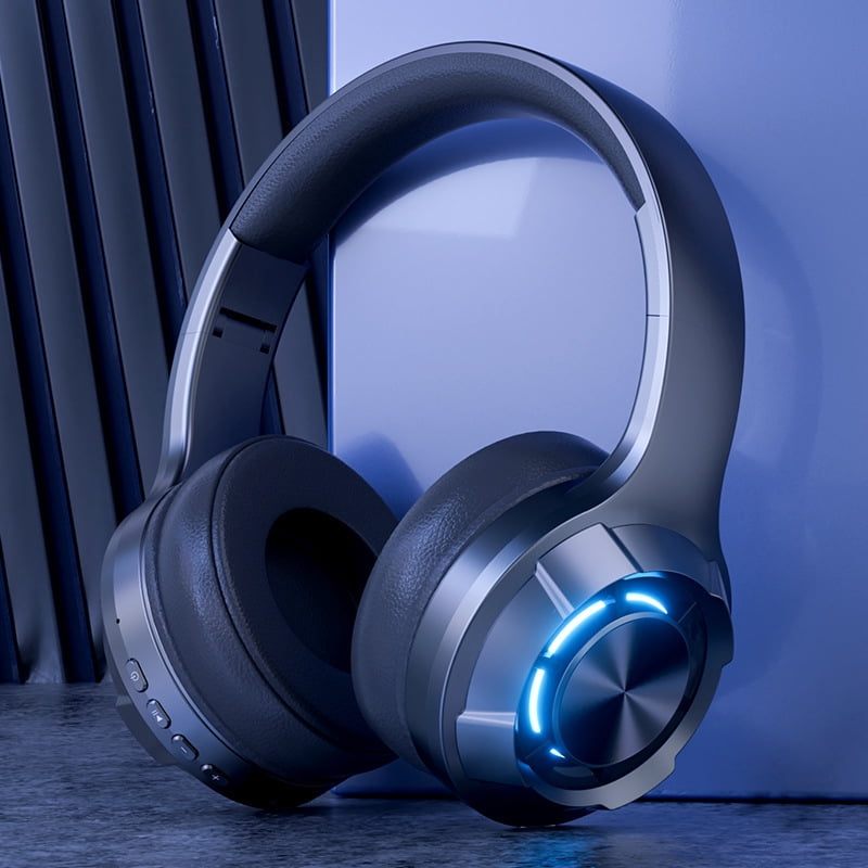 Head-mounted Bluetooth headset LED light-emitting all-in-ear gaming ...