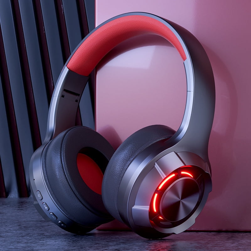 Head-mounted Bluetooth headset LED light-emitting all-in-ear gaming ...