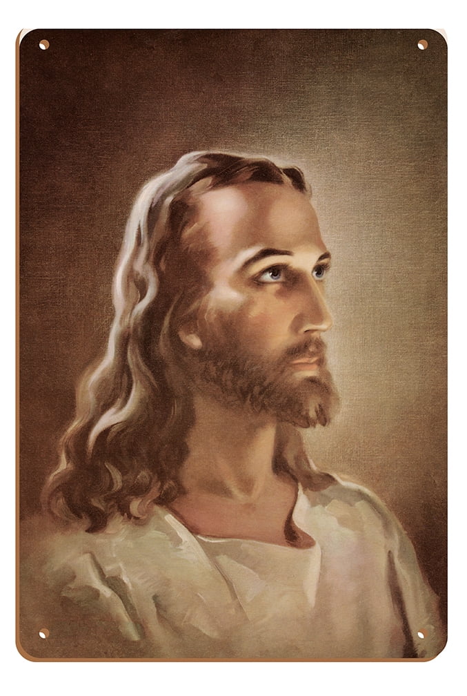 Head of Jesus Christ - Vintage Religious Art by Walter Sallman c.1941 ...