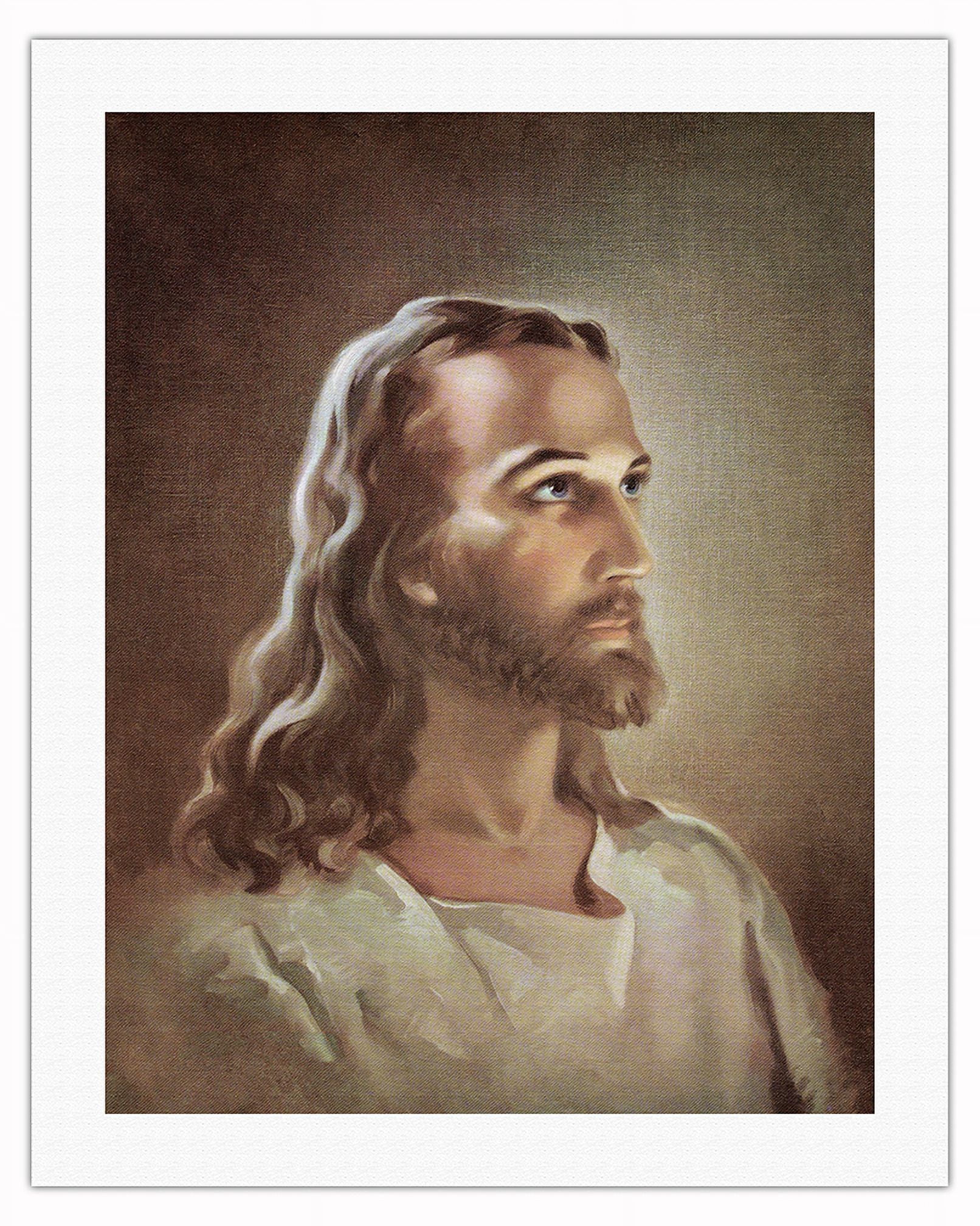 Head of Jesus Christ - Vintage Religious Art by Walter Sallman c.1941 ...