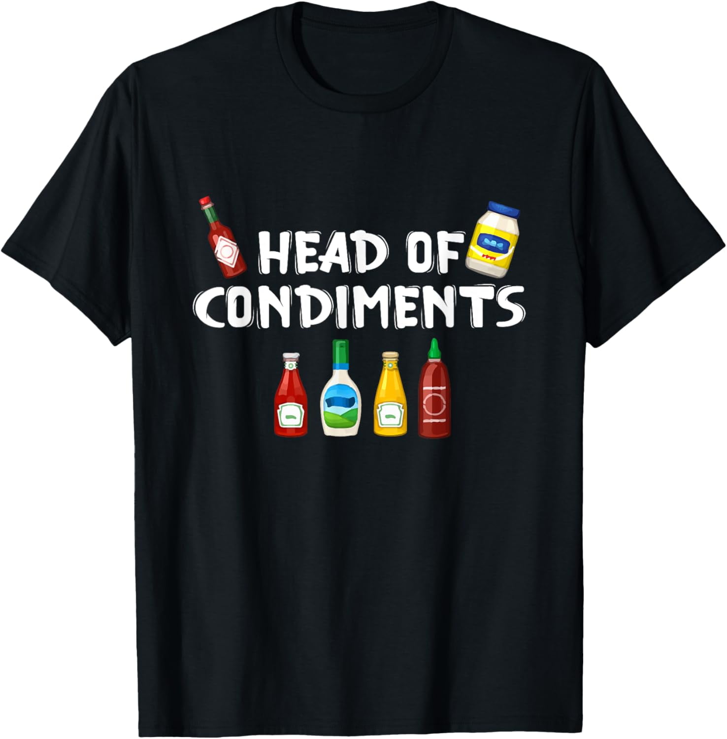 Head of Spices Funny Condiments BBQ Spices Sauce T-Shirt - Walmart.com