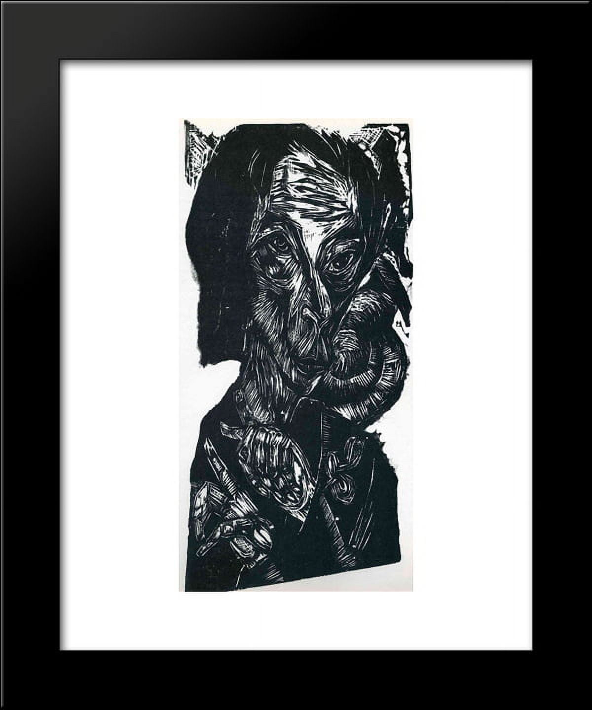 Head of a Sick Man. Self-Portrait 20x24 Framed Art Print by Ernst ...