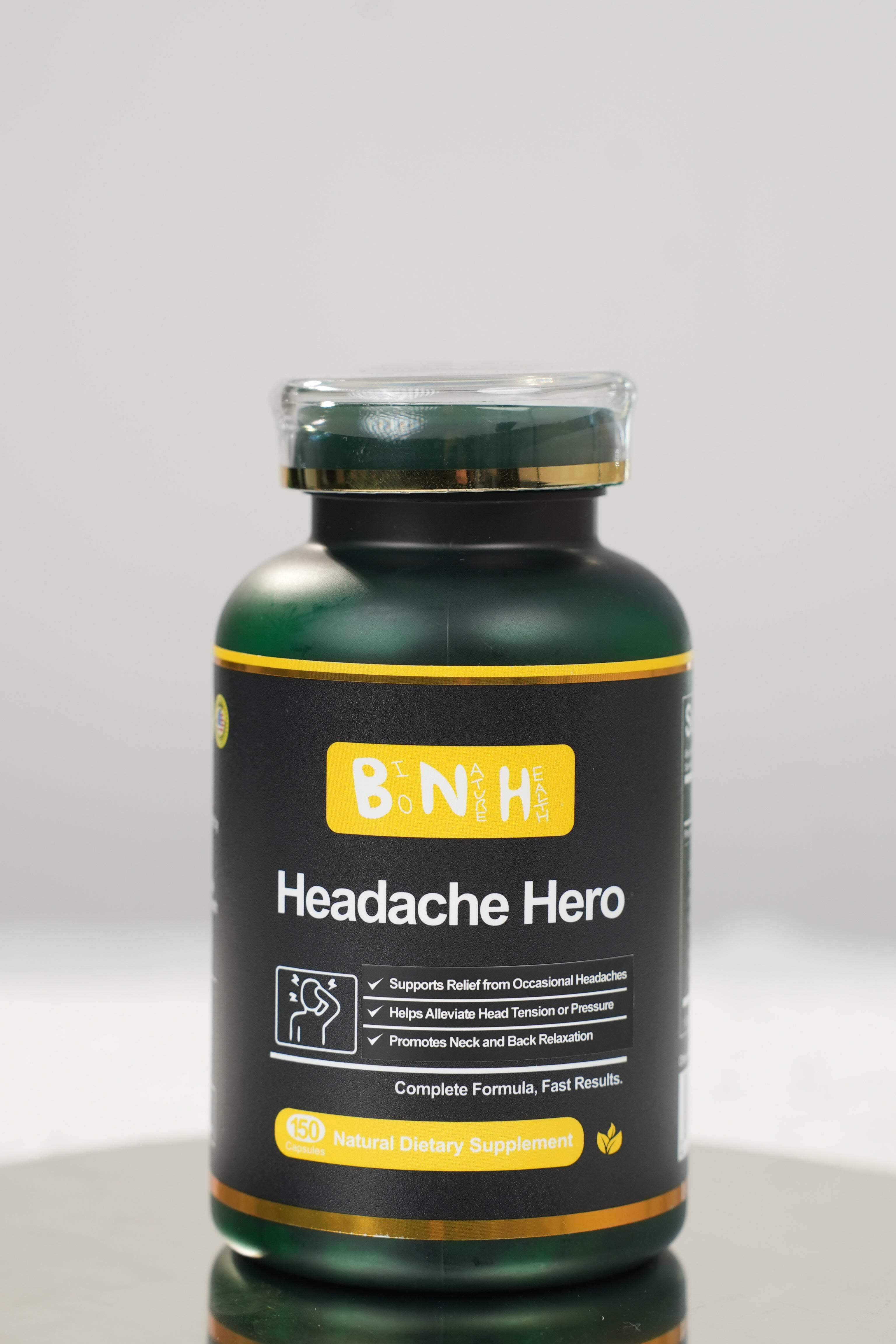 Headache Hero, Natural Dietary Supplement, 180 Capsules - Walmart.com