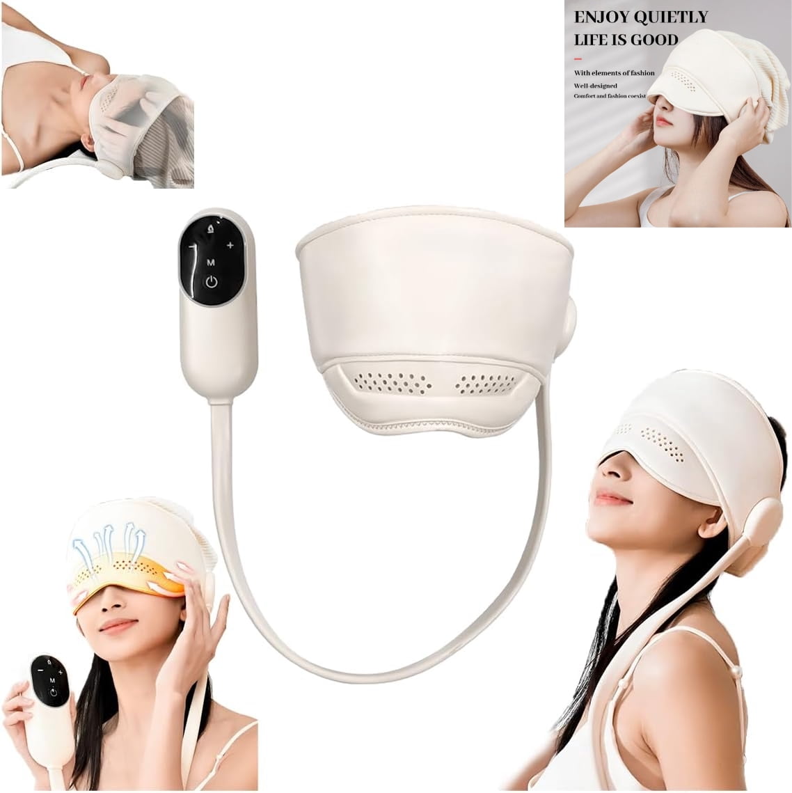 Headache Relief Head Massager Scalp Stress Relax Head Massager & Eye ...