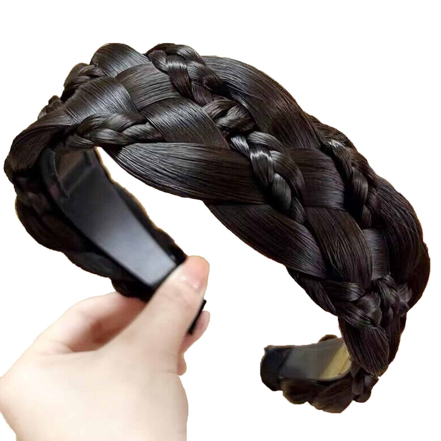 Headband 5 Strands Synthetic Hair Plaited Headband Braid Braided With ...