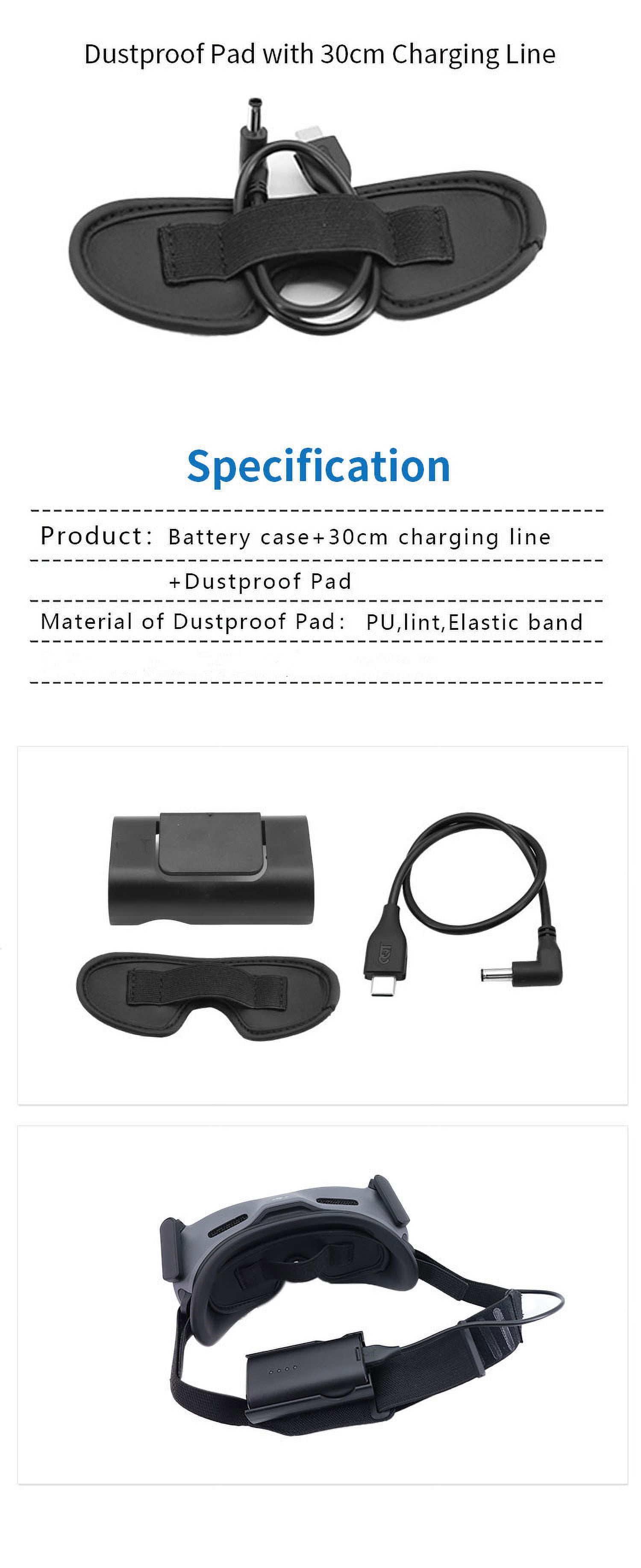 Headband Battery Box Compatible for DJI AVATA Goggles 2 Flying Glasses ...