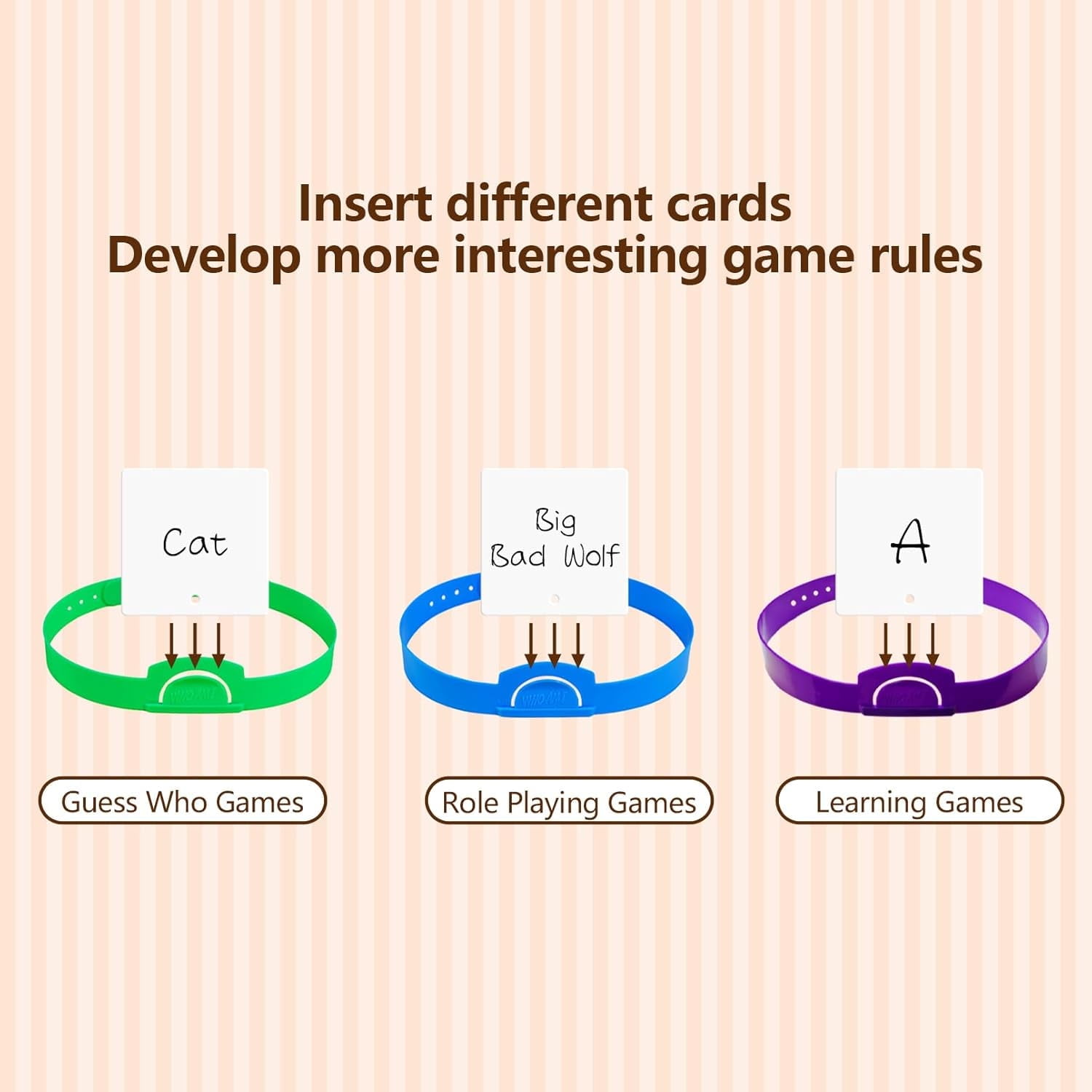 Headband Guessing Game, 6 Inch Can Insert Card,Headbands Board Games ...