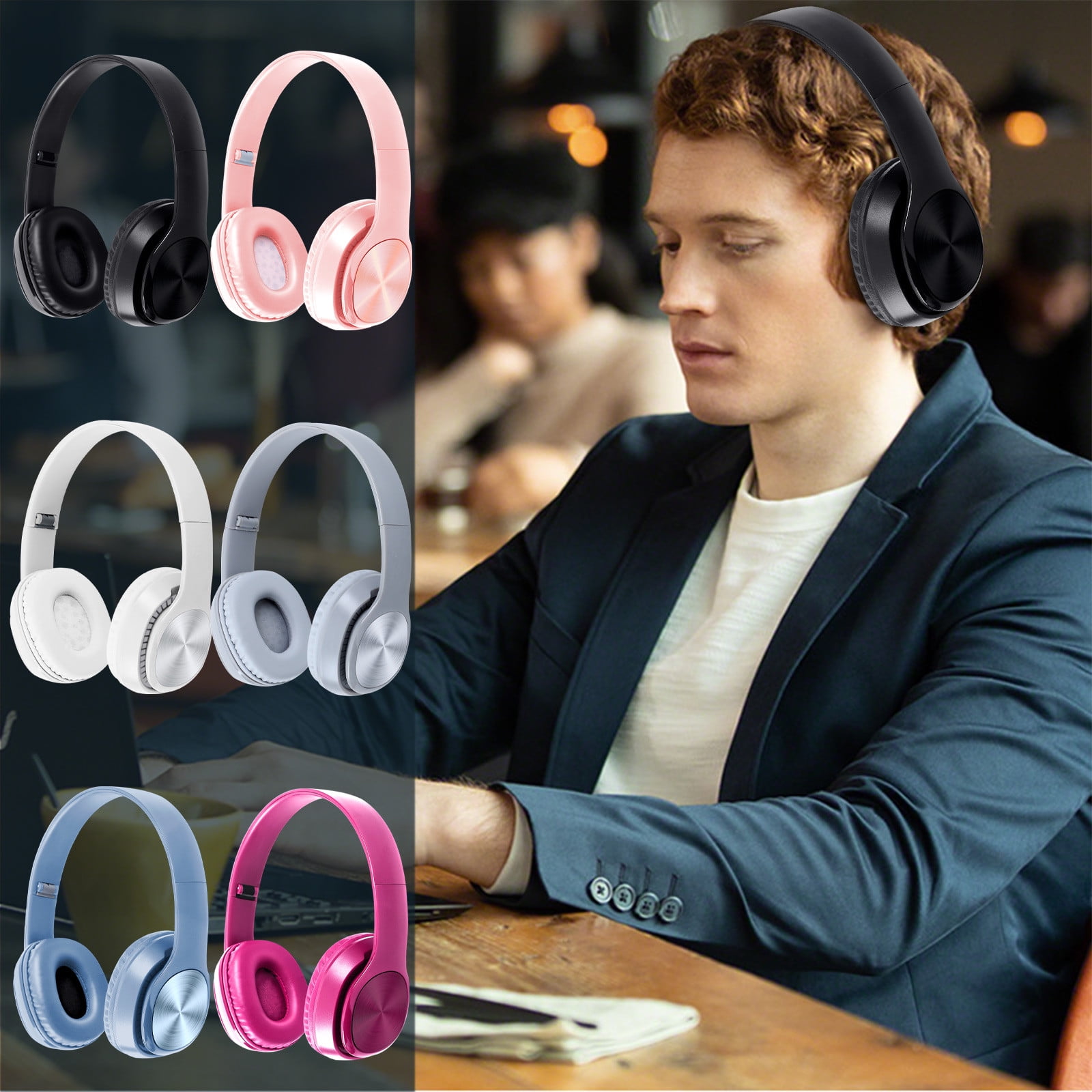 Headband In-line Headphones, Sports Wired with Microphone Universal for ...