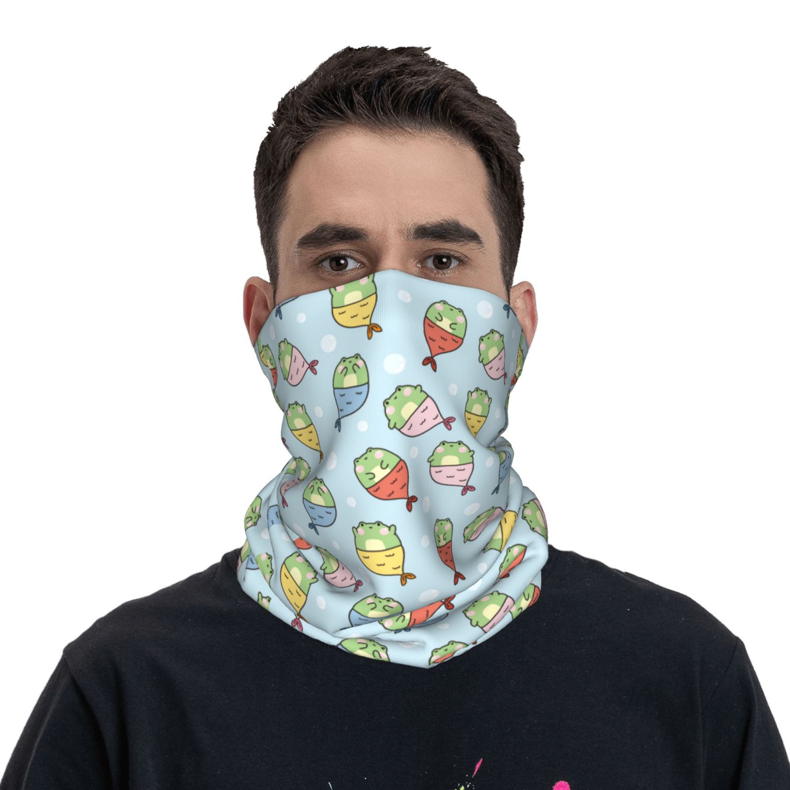 Headband for Women Men, Frog In Mermaid Multifunctional Sports ...