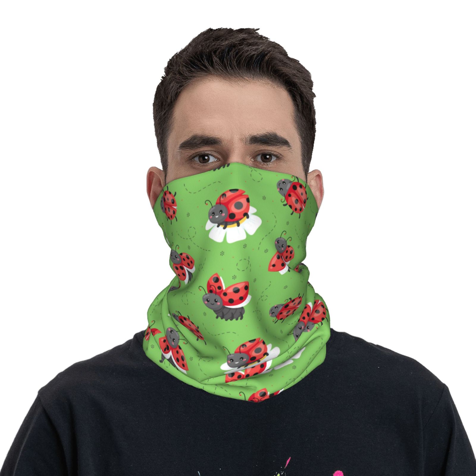 Headband for Women Men Ladybug Green Long - Lasting Bandana Head Wrap ...