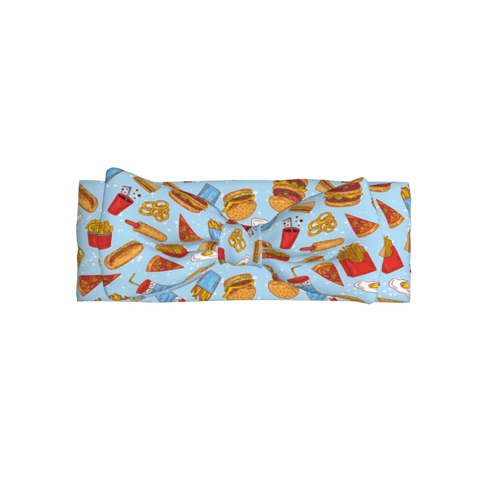 Headbands Baby Girls Bows - Cute Food Egg Hamburger Fries Stretchy Soft ...