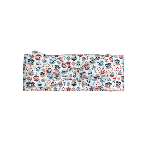 Headbands Baby Girls Bows - Nautical And Pirate Owls Stretchy Soft ...