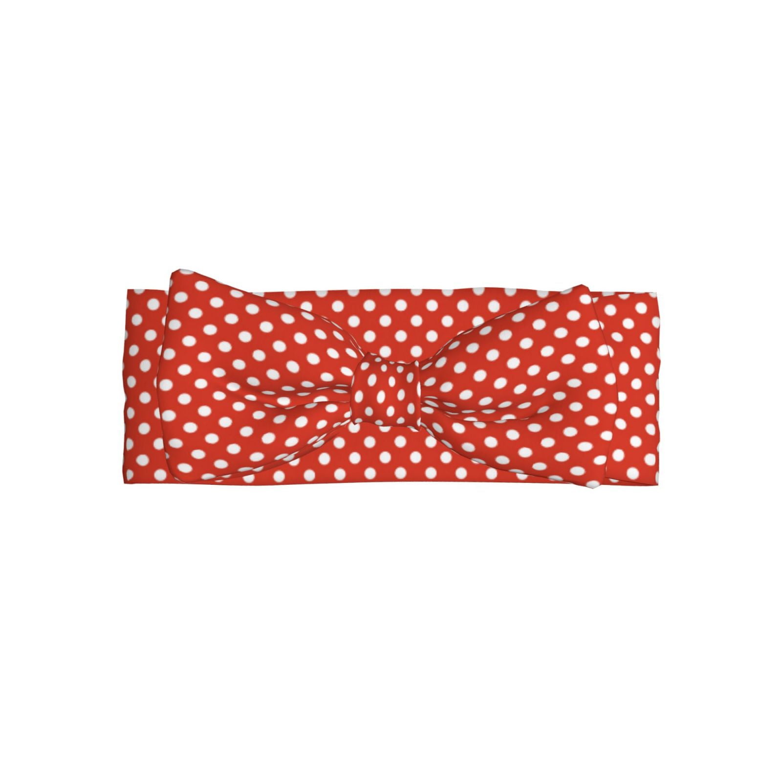 Headbands Baby Girls Bows - Red white dot print Stretchy Soft Headbands ...