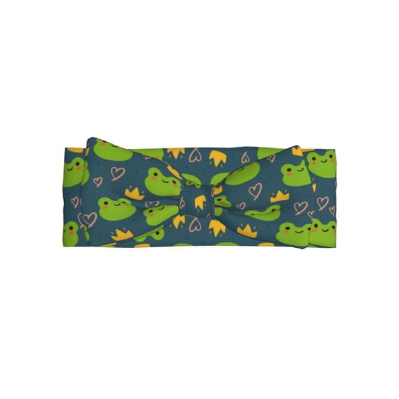Headbands Baby Girls Bows - cartoon frog heart cute Stretchy Soft ...