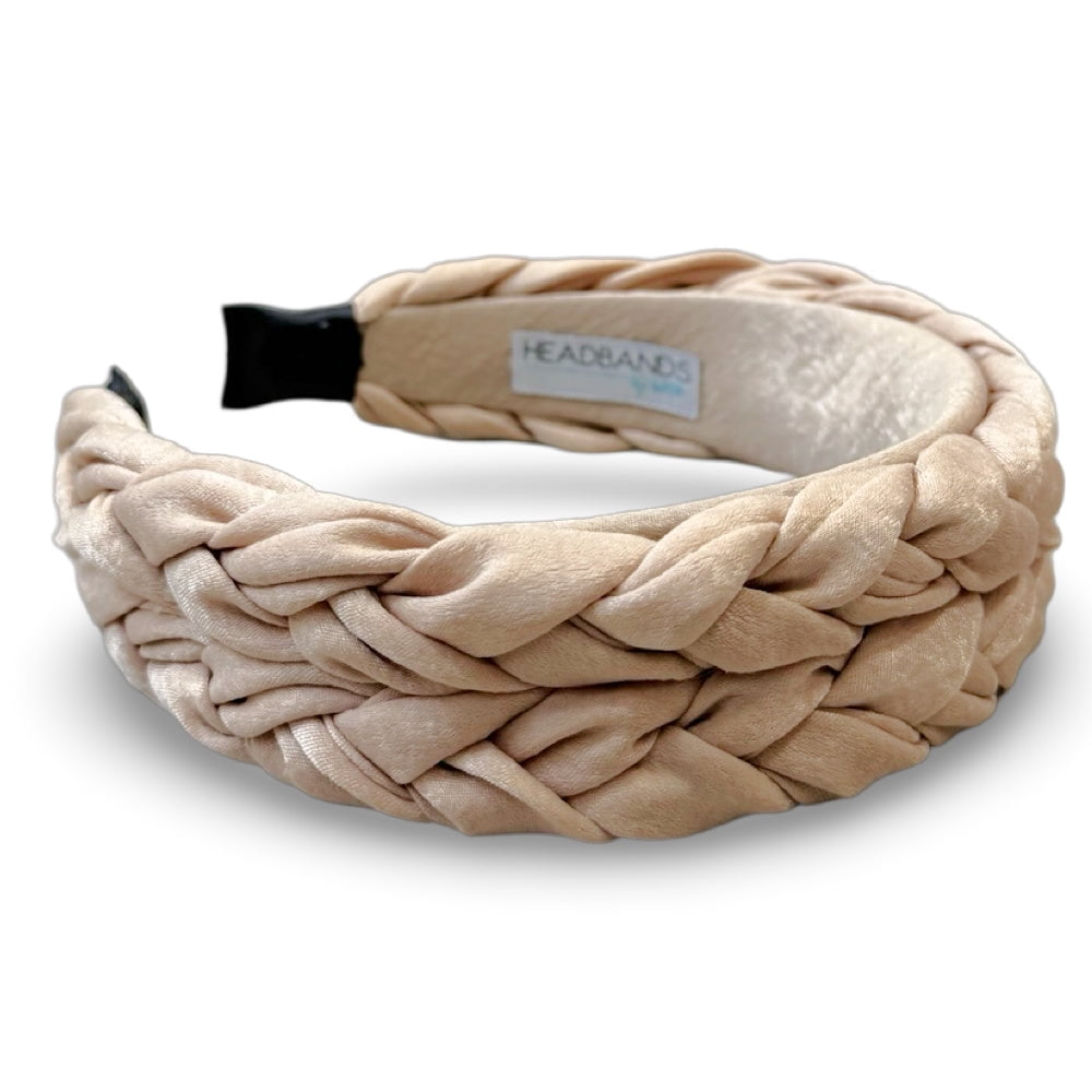 Headbands of Hope Women's Blushing Double Braid Headband | Biege ...