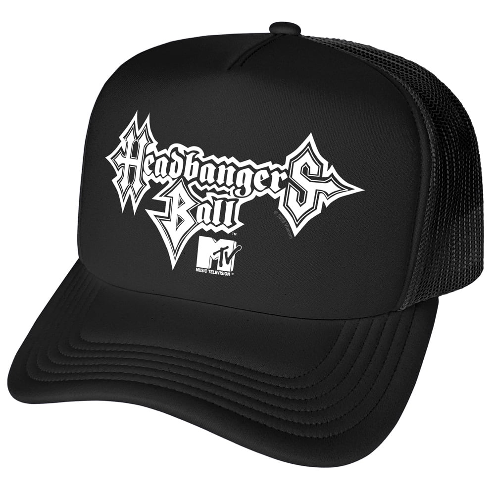 Headbangers Ball MTV Headbangers Ball Foam Snapback Trucker Hat - Unisex for Men and Women ...