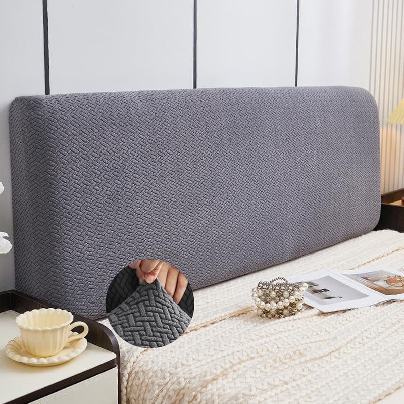 Headboard Cover Full Queen Cal King Stretch Soft Upholstery Headboard ...