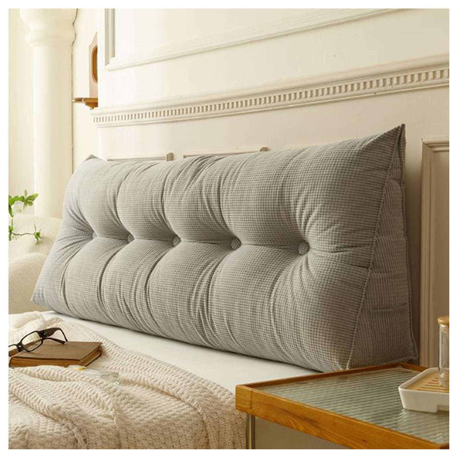Headboard Cushion, Reading Cushion for Bed and Sofa, Washable Removable ...