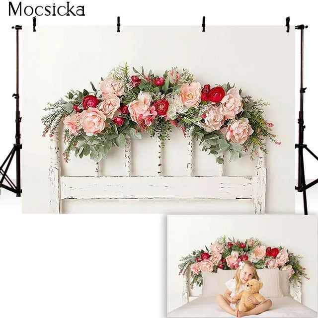 Headboard Floral Background Photography Wedding Girl Boudoir Birthday ...