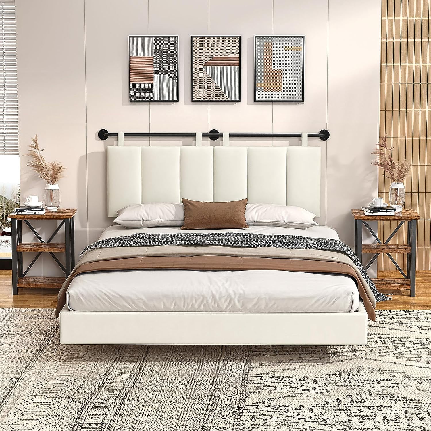 Headboard, Headboards Queen Size Wall Mounted Bed Headboard with ...