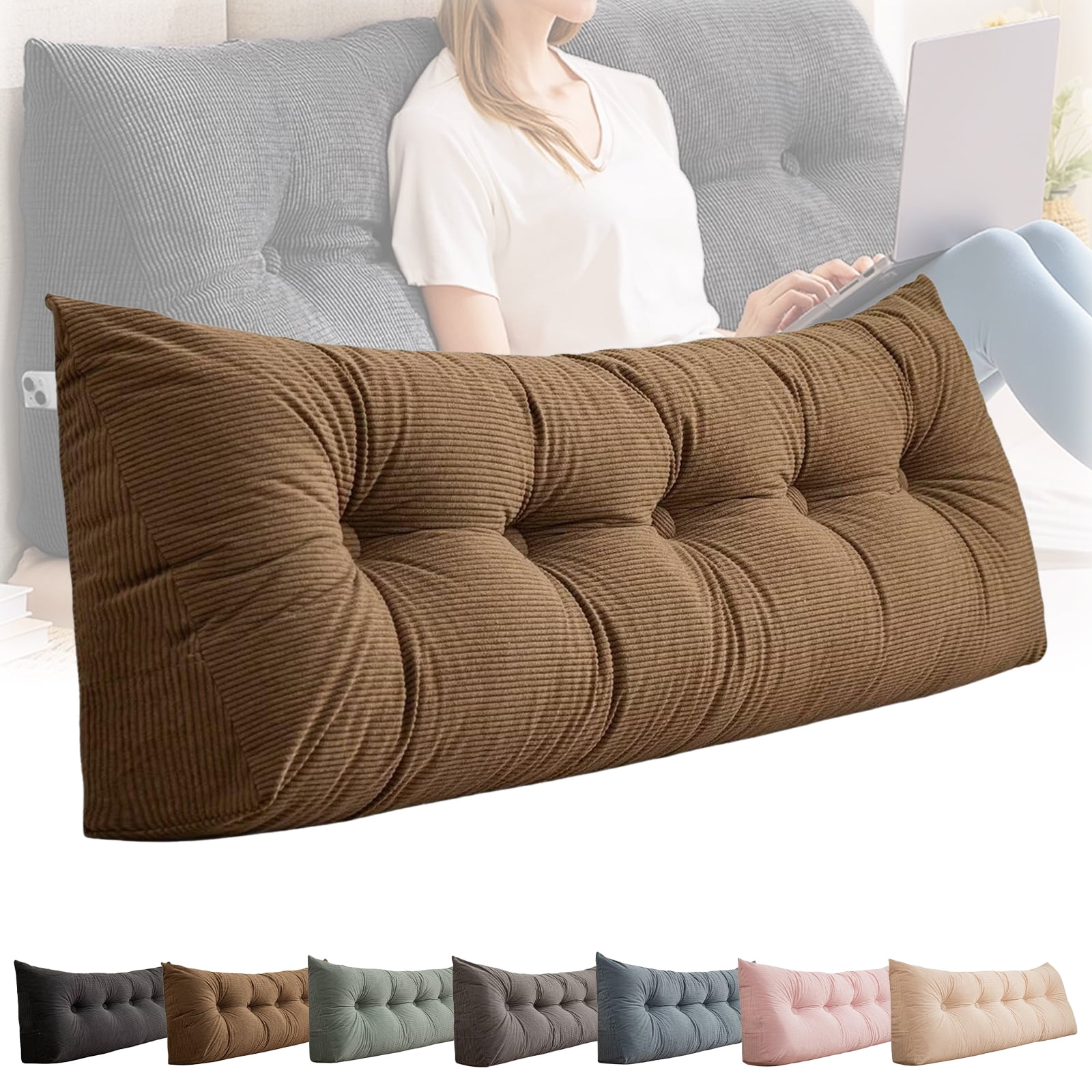Headboard Pillow Queen Triangle Pillows for Headboard Head Board ...