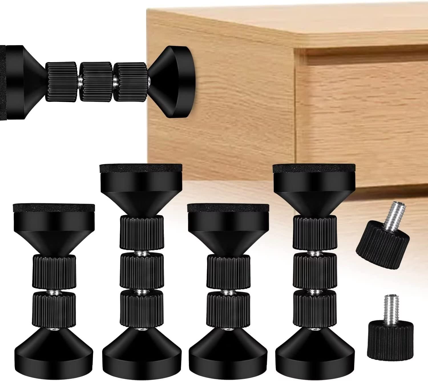 Headboard Stoppers for Wall, 4 Pack Bed Frame Wall Headboard Stoppers ...