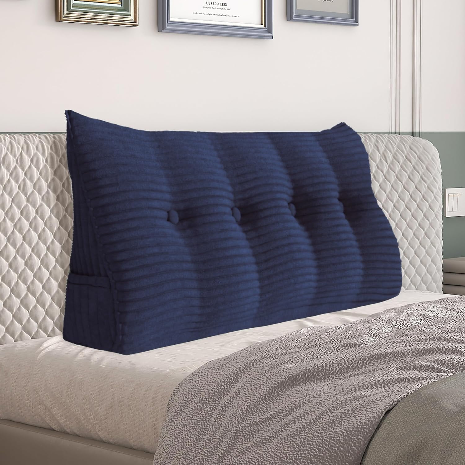 Headboard Wedge Pillow Bed Wedge Pillow for Headboard Bolster Reading ...