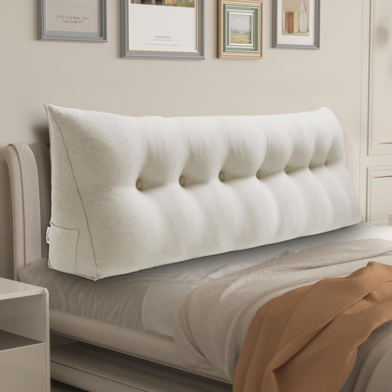 Headboard Wedge Pillow King Triangular Headboard Pillow Bed Wedge ...