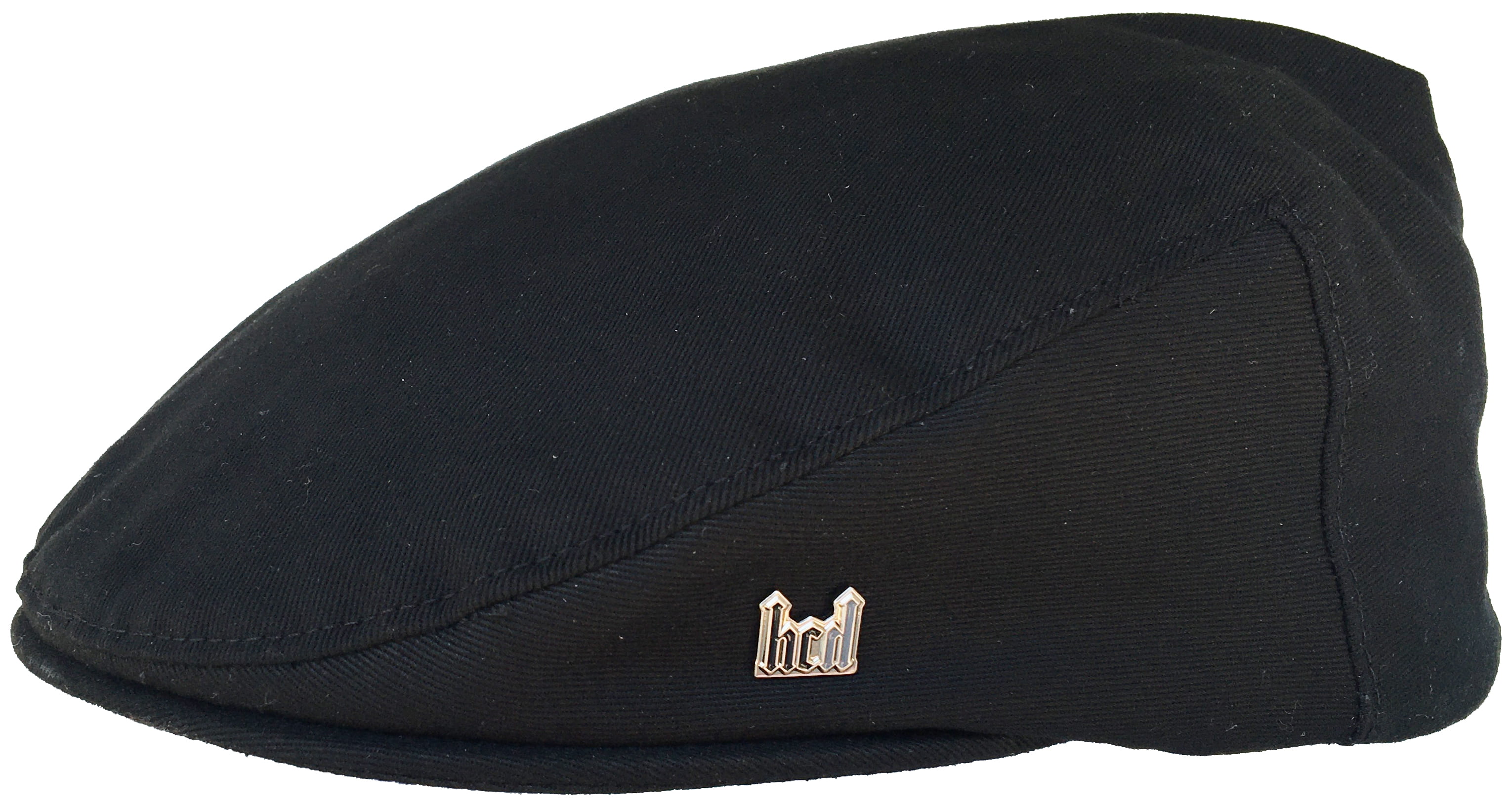 Headchange Made in USA 100% Cotton Summer Ivy Scally Cap (Black / Large ...
