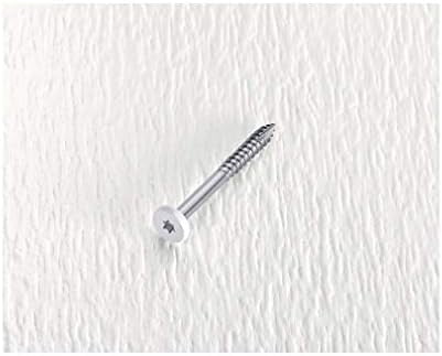 Headcote White Fascia Screws No. 9 X 1-7/8 in. L Stainless Steel Torx ...