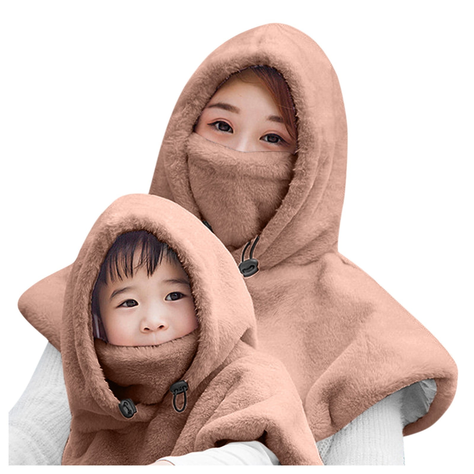 Headgear Bib Mask Face Women's Plush Hat Riding Warm Outdoor Cold-proof ...