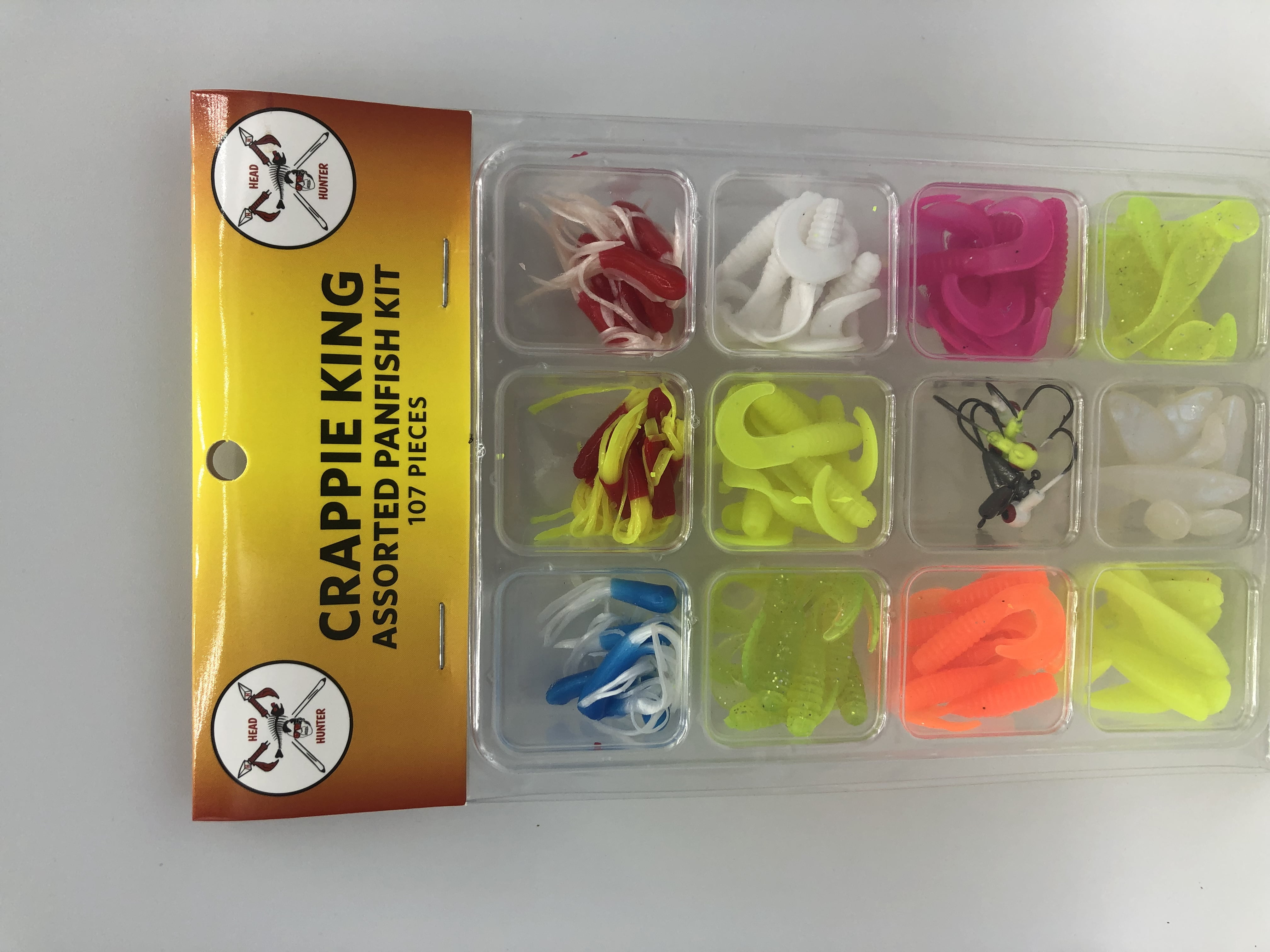 Headhunter Lures, Crappie And Panfish Kit With Lead Heads, 1.75in ...