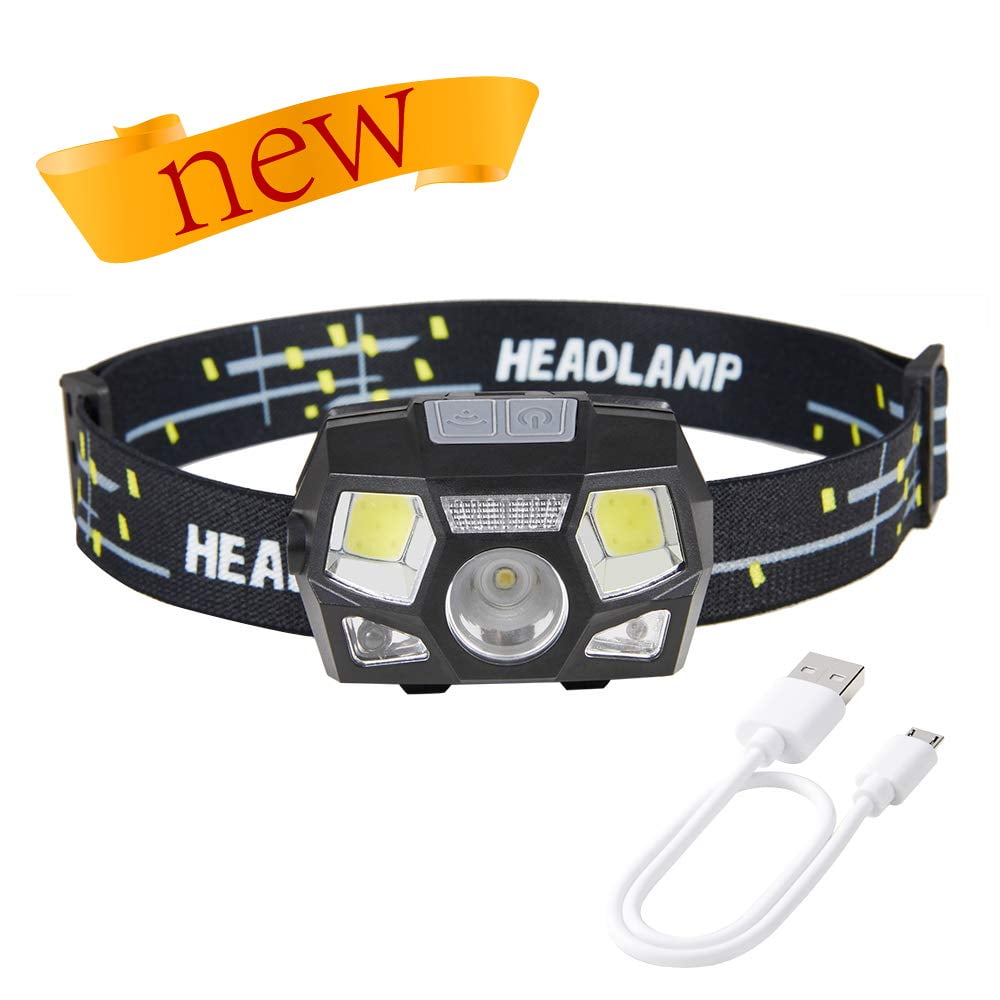 Headlamp Flashlight, COB Enhanced Headlamp, Ultra Bright LED ...