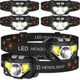 Headlamp Flashlight, Lumen Ultra-Light Bright LED Rechargeable ...