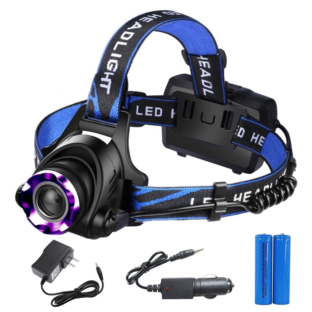 FLROCK Rechargeable LED Headlamp, 2000 Lumens, Waterproof IPX4 ...