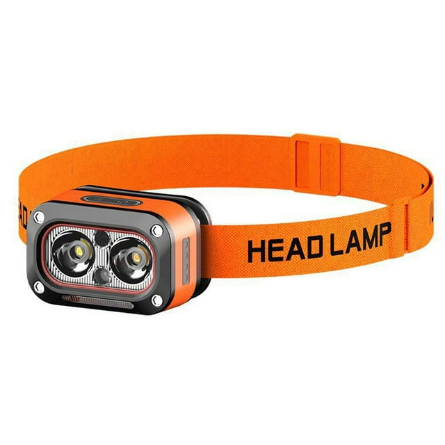 Headlamp Head Light LED Smart Sensor Work Lamp Rechargeable Red Light г ...