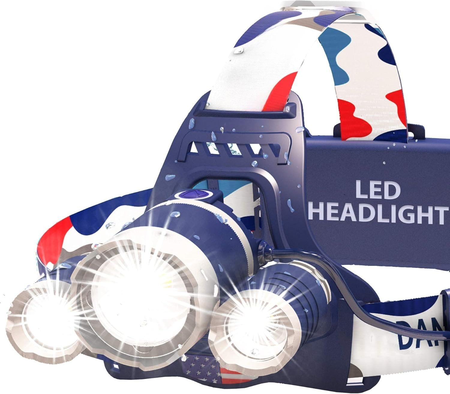 Headlamp. Lamp. Bright LUMINUS 1080 Lumen Flashlight + Red Light ...