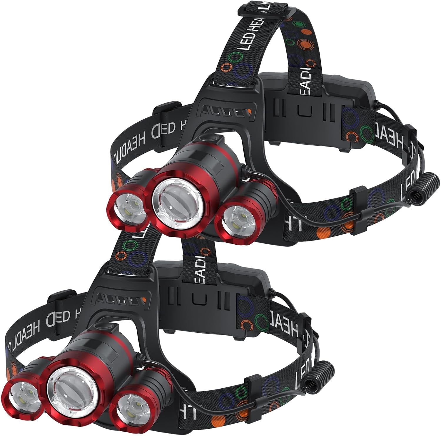 Headlamp Rechargeable 1200 Lumens Super Brightest 4 Modes Head Lamp for ...