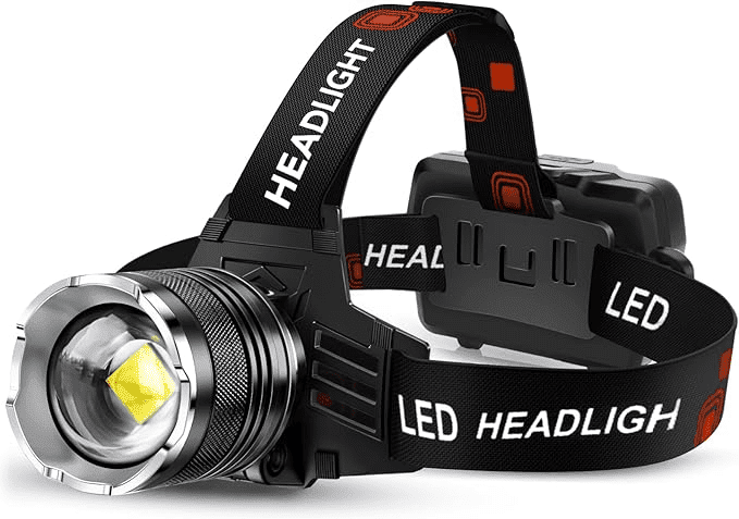 Headlamp Rechargeable, 230° Wide Beam Head Lamp LED with Motion Sensor ...