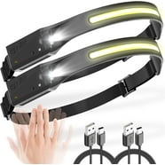 LED Headlamp, Rechargeable, Waterproof, 6000 Lumens, 4 Modes ...