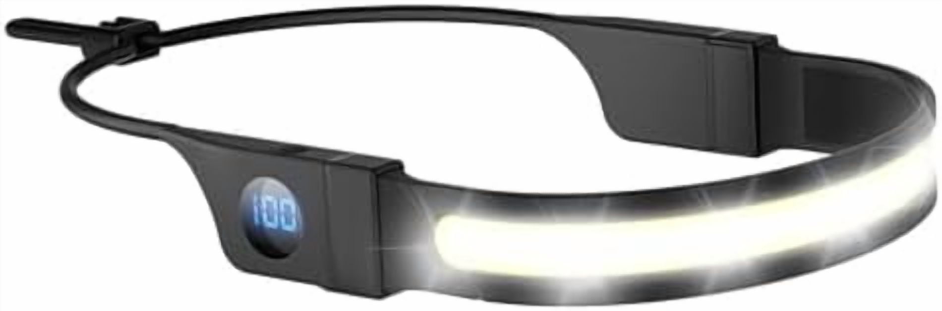 Headlamp Rechargeable, 230° Wide Beam LED 1500lm ForeHead Lamp with ...