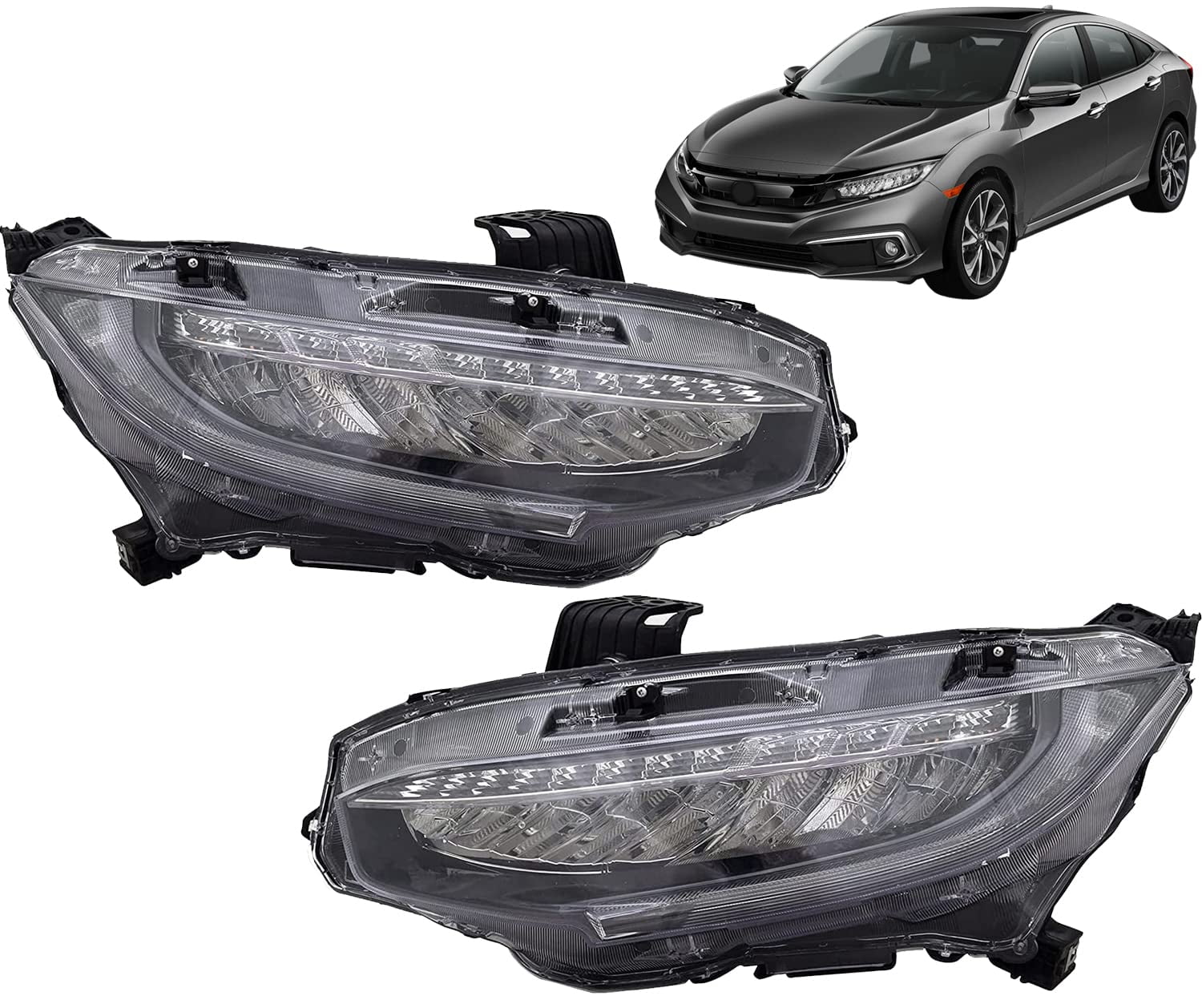 Headlamp Replacement For Honda 2019-2020 Civic Coupe Touring 2019 ...