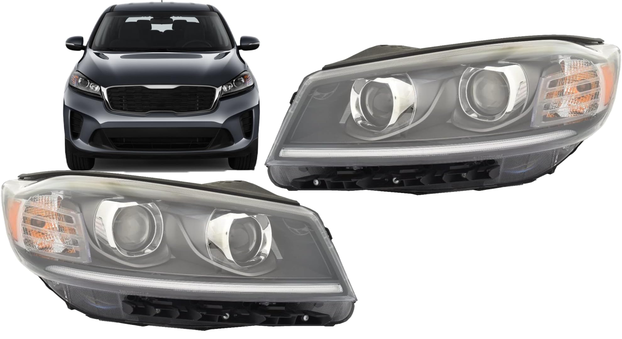 Headlamp Replacement For Kia Sorento 2019 2020 Halogen Headlight ...