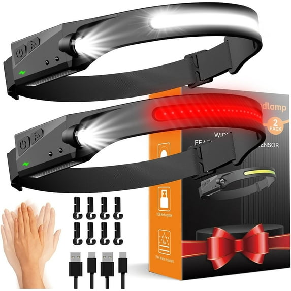 Headlamps with Red Light 2 , 230? Wide Beam Running Lamp for ...