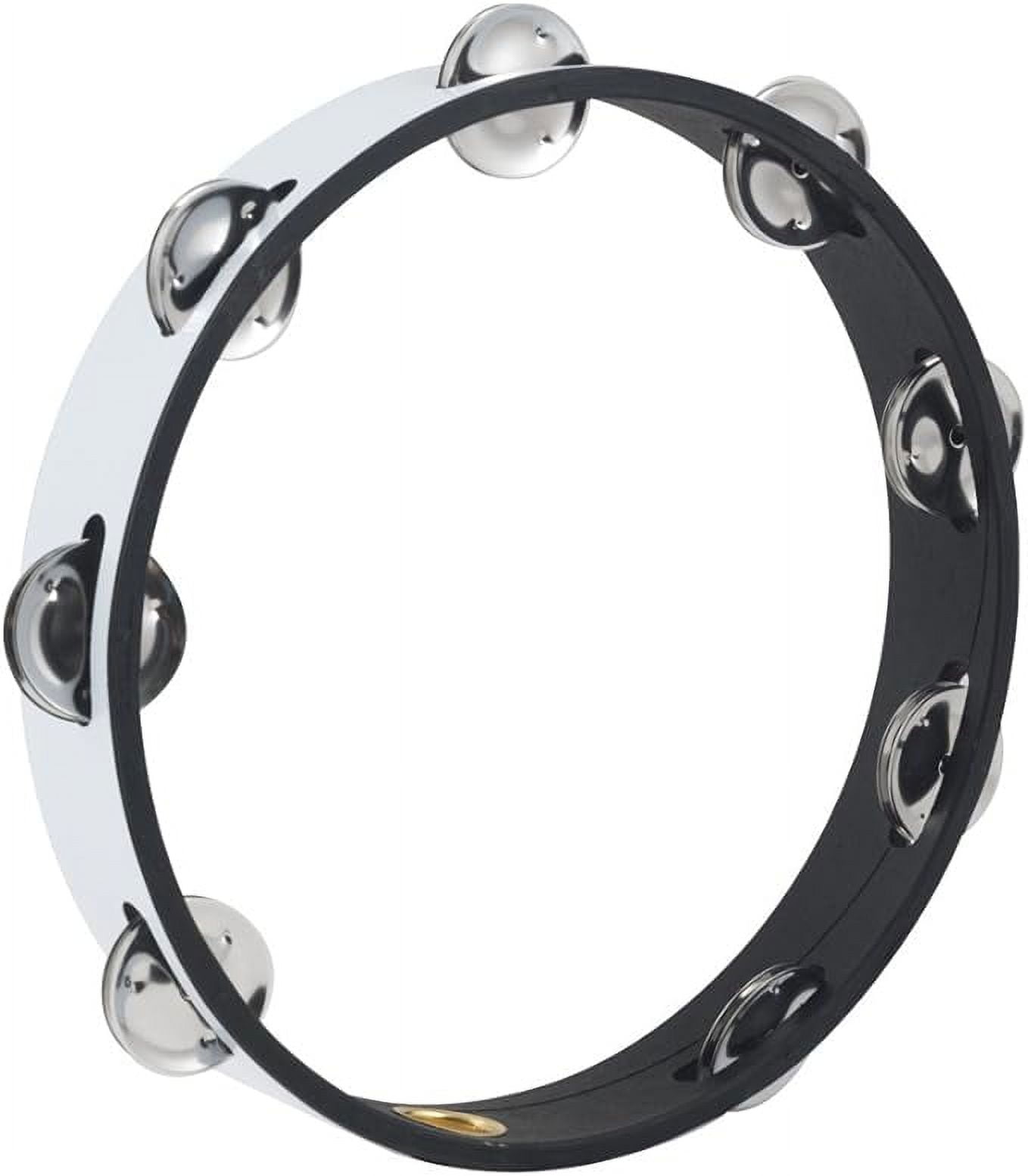 Headless 10 inch Tambourine (Single Jingle; White; Teen/Adult ...