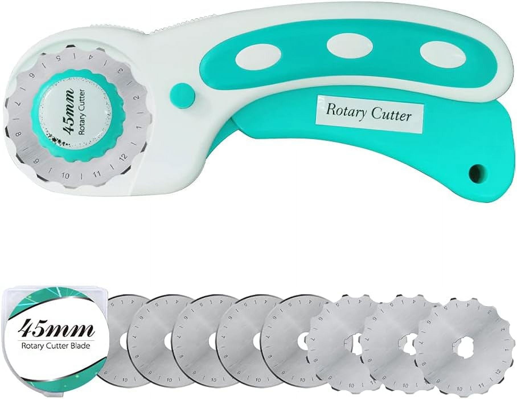 Headley Tools 45mm Rotary Cutter with 9pcs Extra Rotary Blades ...
