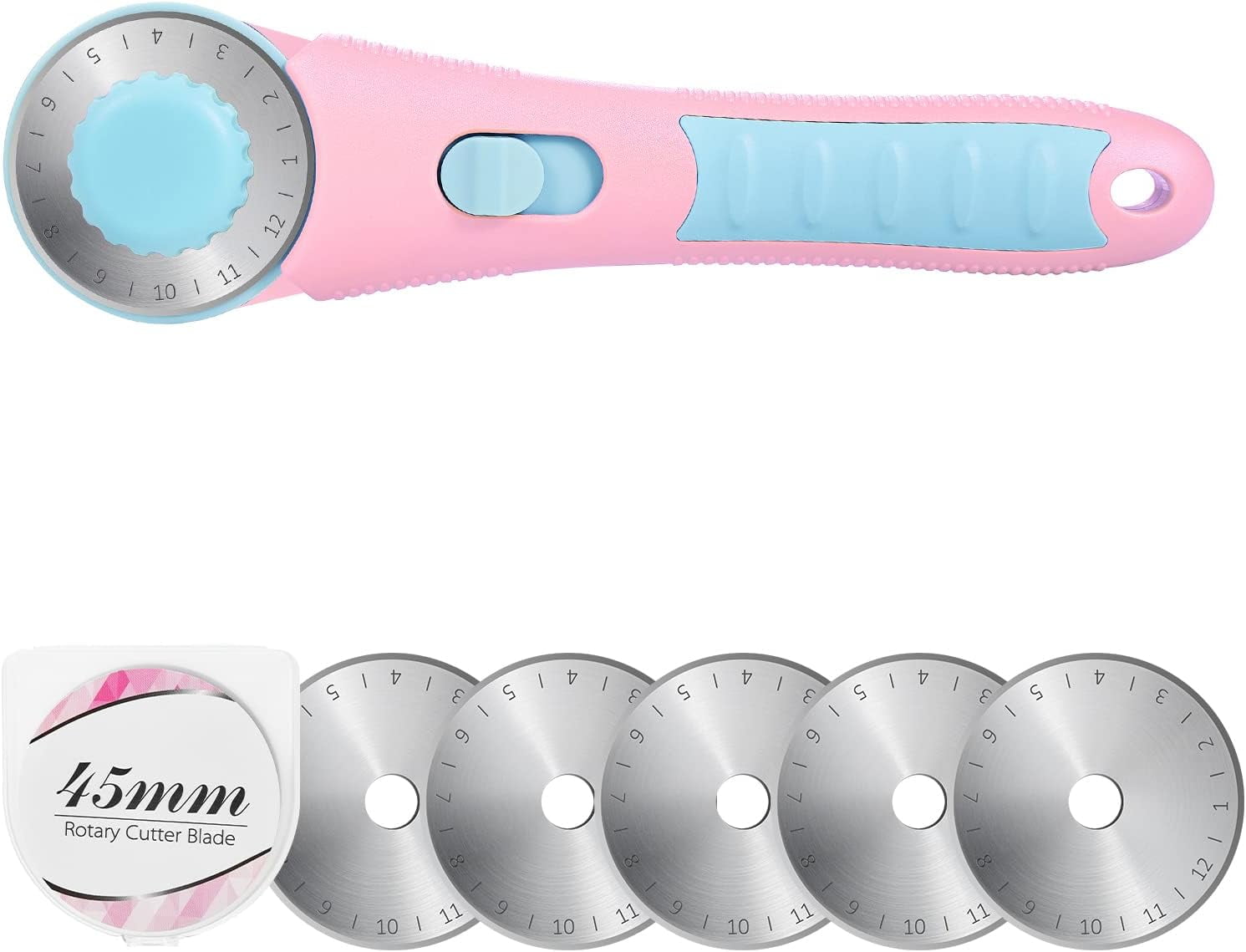 Headley Tools 45mm Rotary Cutter & 5pcs Blades, Multi-Use Bearing ...